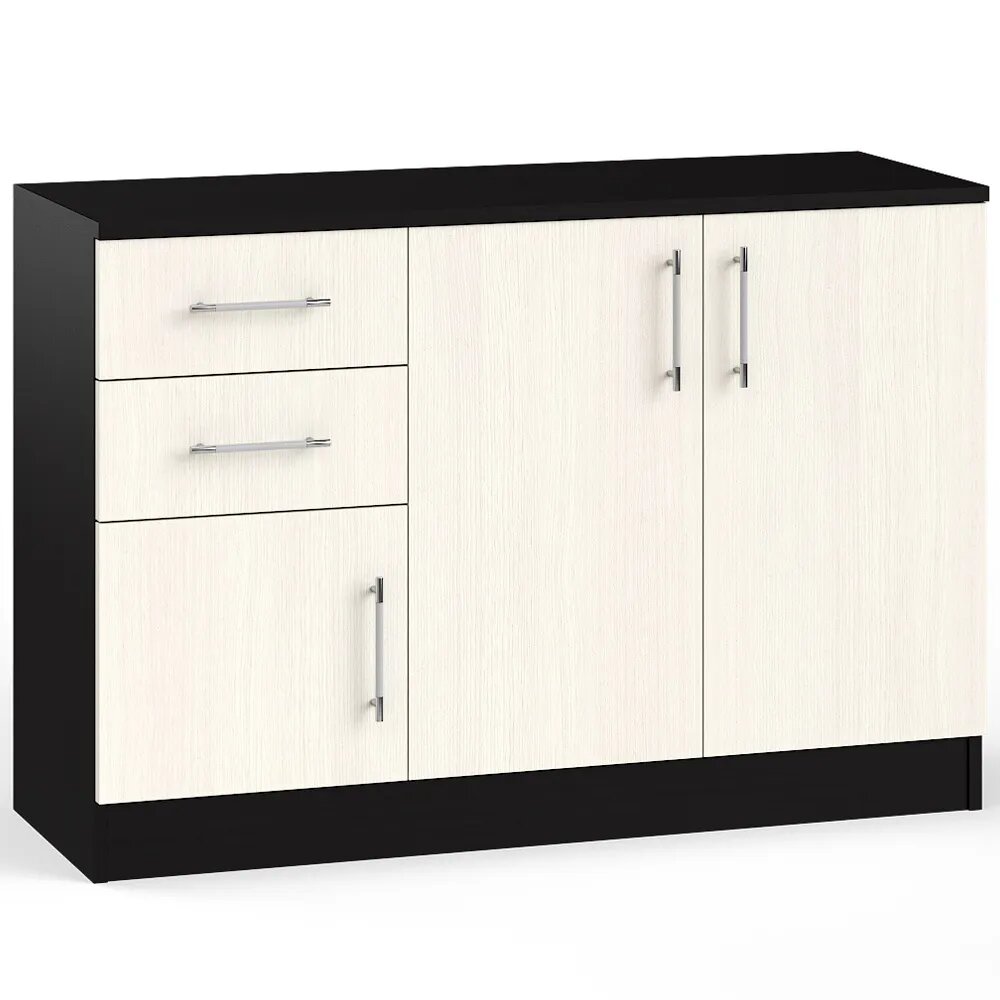 Комод СВК Стандарт №3 цвет венге/дуб лоредо, ШхГхВ 120х44х87 см