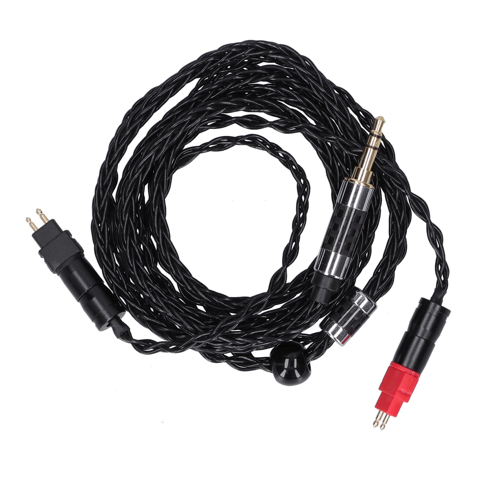 Сбалансированный аудиокабель, двойной игольчатый, 8-жильный OCC посеребренный, для Sennheiser HD600/HD580, 3.5 мм стерео