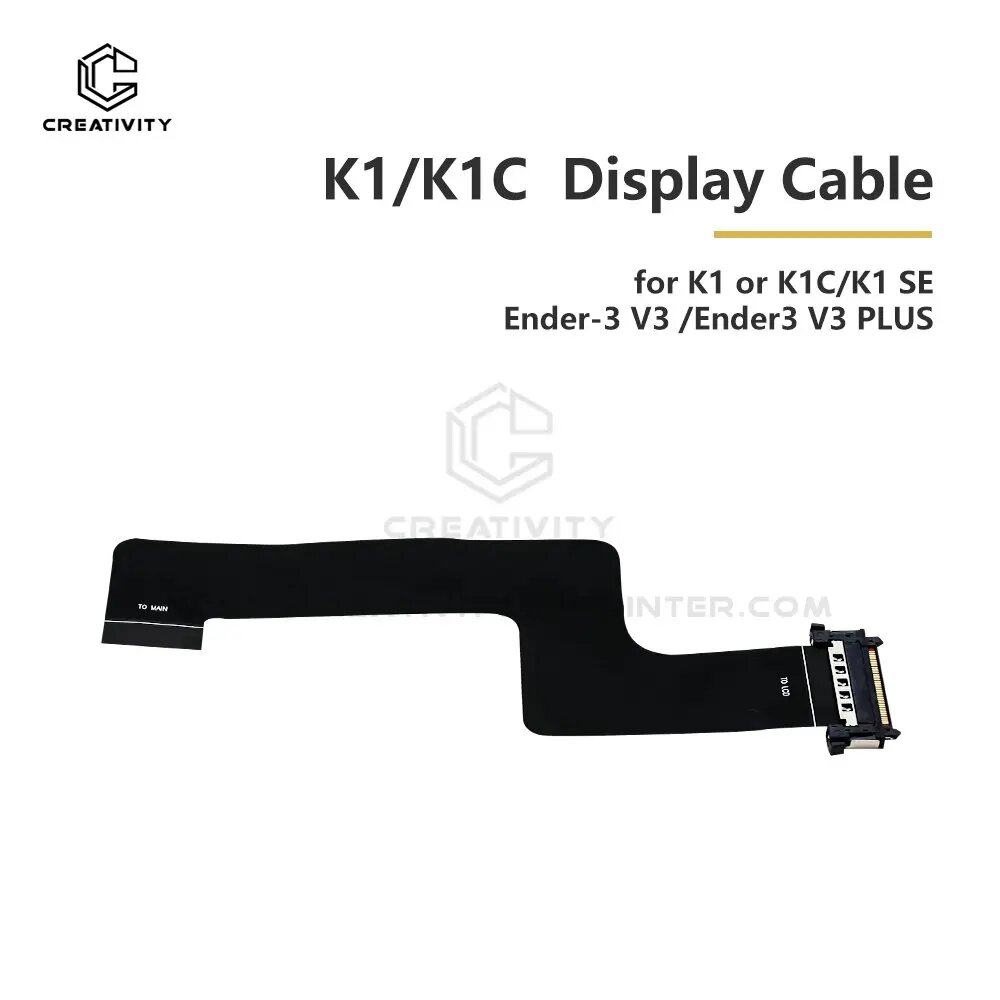 1 шт. K1/K1C дисплейный кабель K1 3d-принтер FPC кабель черный 162 мм для Ender 3 V3 Plus принтер дисплей FPC кабель