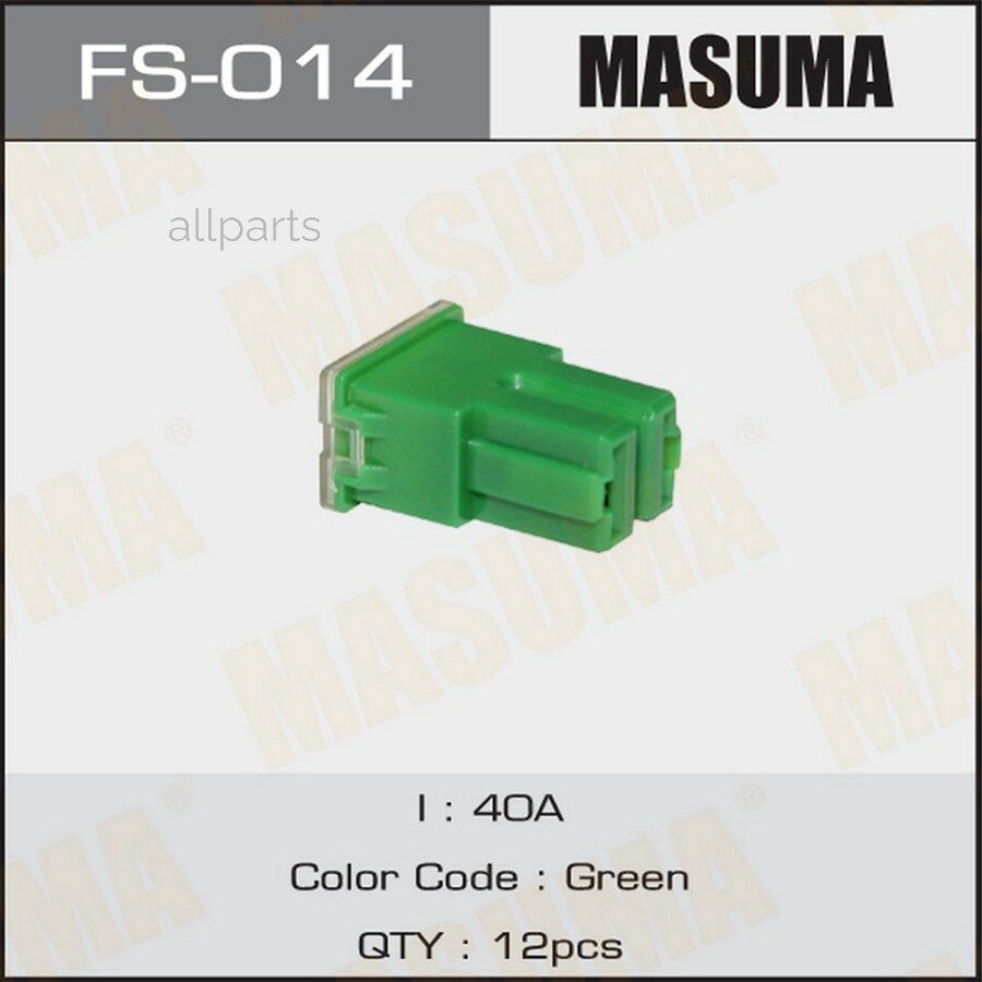 MASUMA FS-014 предохранитель силовой! тип 'мама' 40A зеленый\
