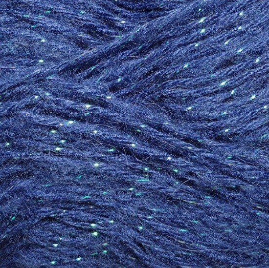 Пряжа Jina мохер премиум С люрексом 234 синий (5 мотков)