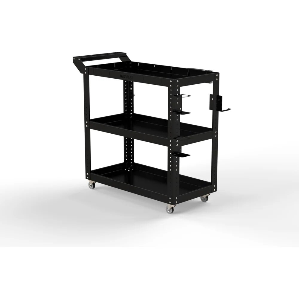 ООО Металекс Тележка инструментальная Metalex Тип 1 900x450x800 3 полки (черный) / 118082