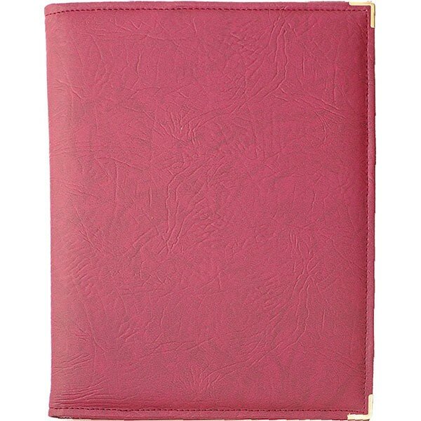 Папка-меню А4, кожа, L=32.5, B=25см, бордо (Coba, страна Россия)