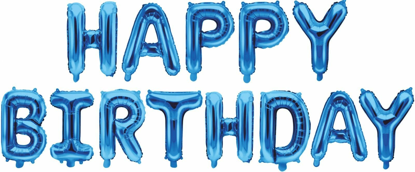 Набор воздушных шаров Falali буквы 16'-41 см, мини-надпись "Happy Birthday", синий