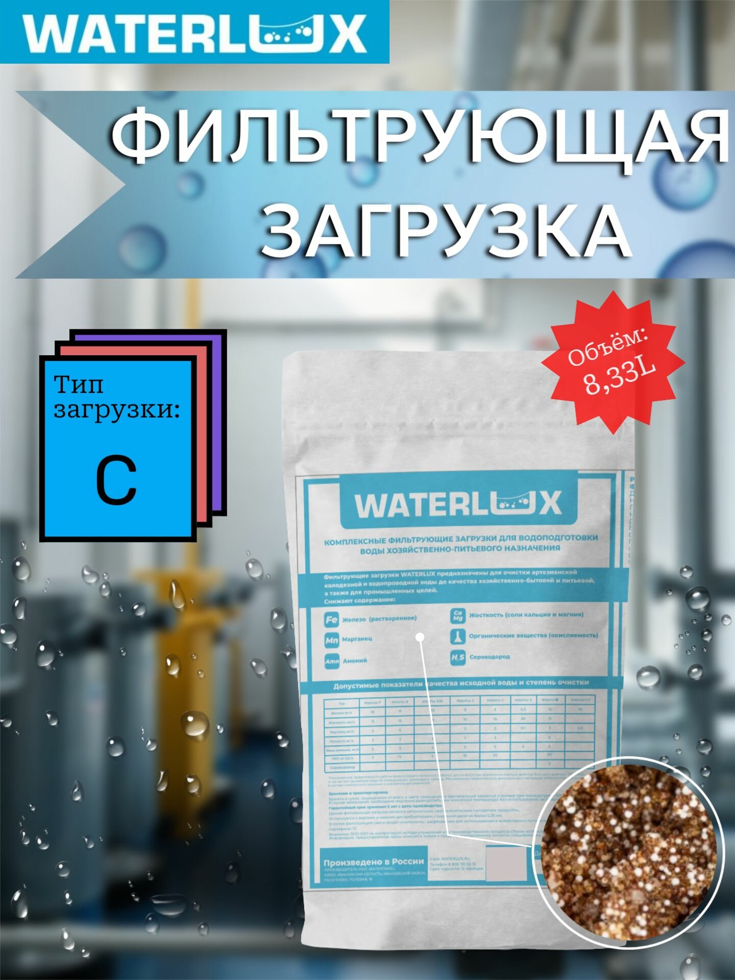 Универсальный фильтрующий материал WATERLUX C