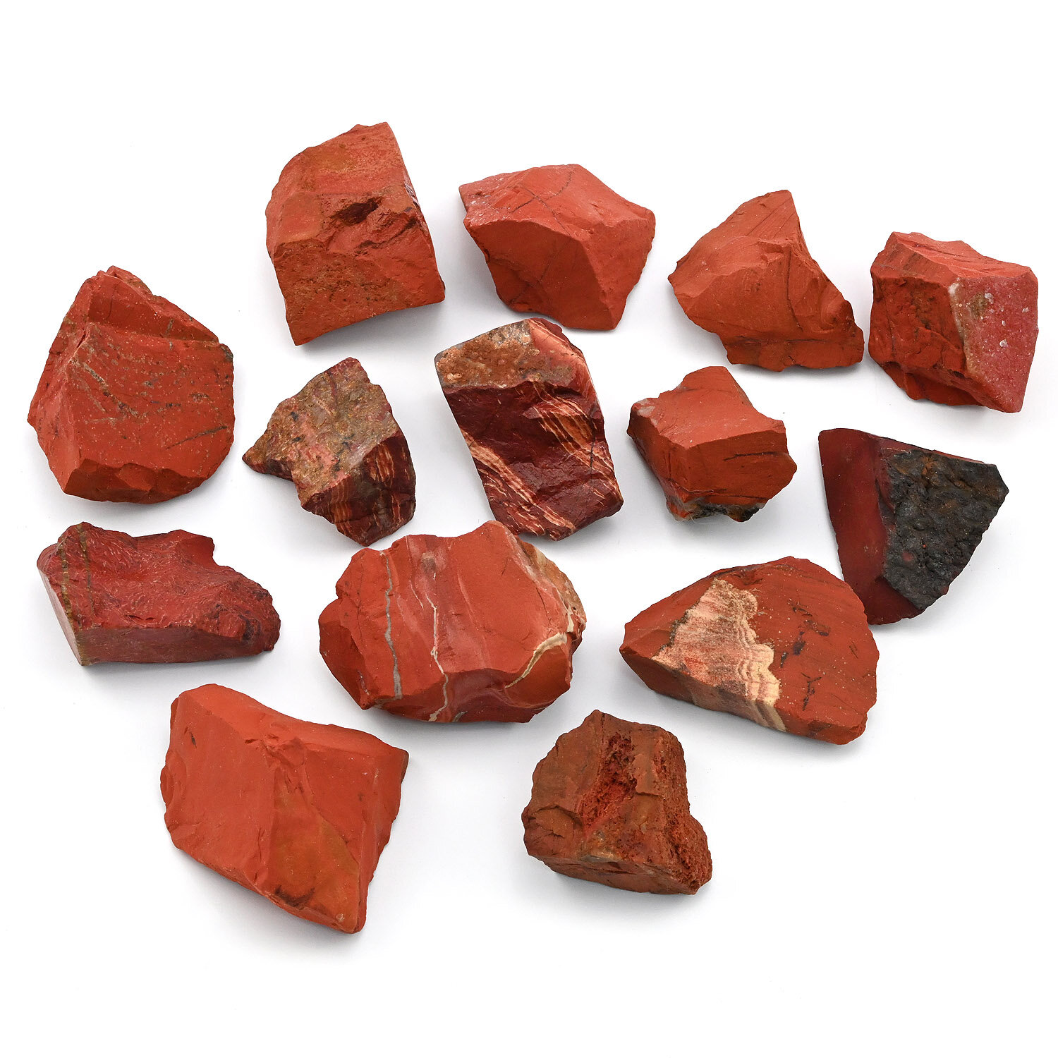 Яшма красная необработанная галтовка фракция 25-45мм, упаковка 500г .