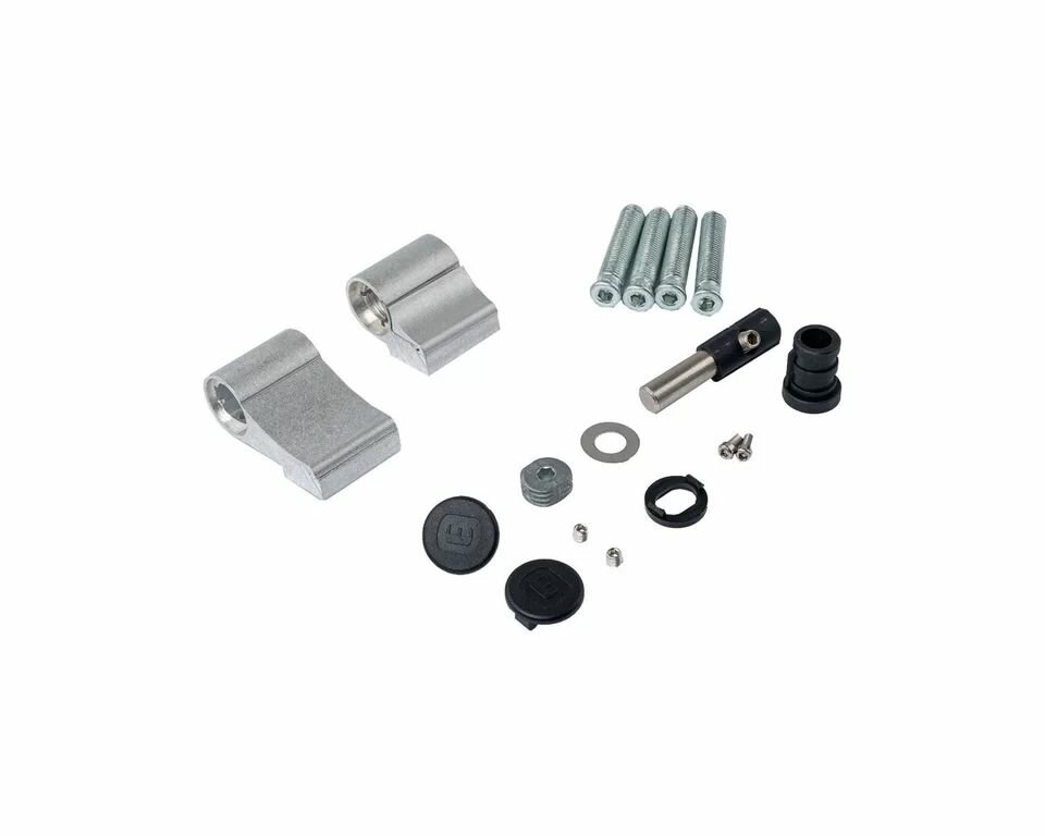 Петля дверная втулочная ELEMENTIS, 2-х секционная, м/о 63, крепление на теплый профиль, неокрашенная