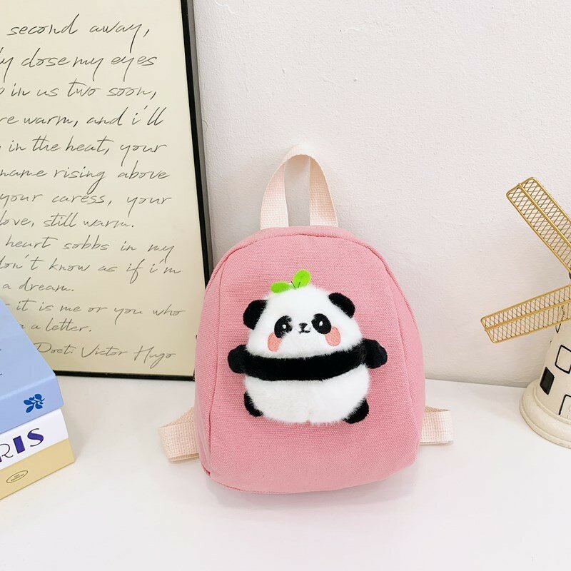 Рюкзак школьный для девочек с веселым дизайном в виде животных, розовый, красочный, детский