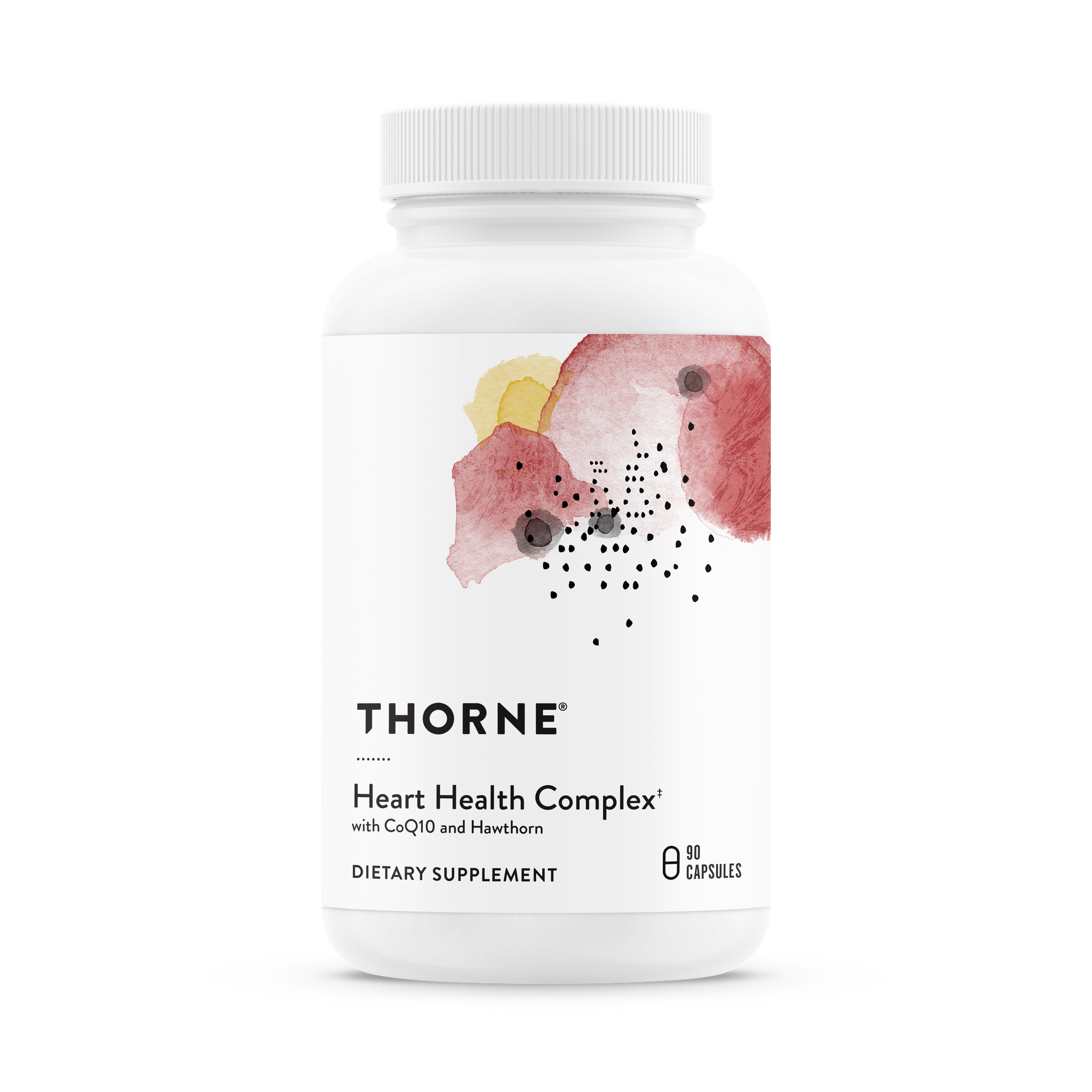 Thorne Heart Health Complex with CoQ10 and Hawthorn, Комплекс для здоровья сердца с коэнзимом Q10, боярышником 90 капсул