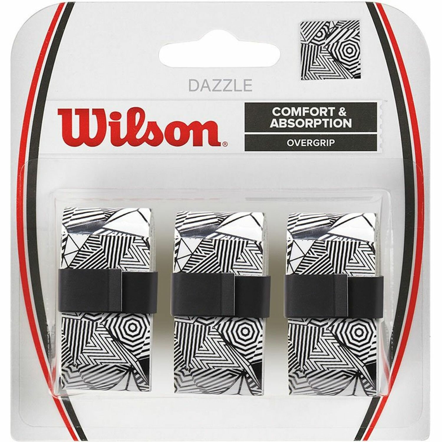 Наматывающие устройства для теннисных ракеток Wilson Comfort Overgrips, упаковка из 3 штук.
