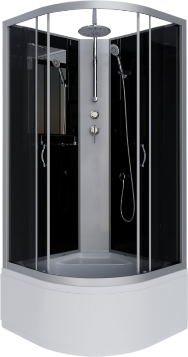 Душевая кабина Niagara Classic NG-2508-14BKT 90х90 см, без крыши, с тропическим душем