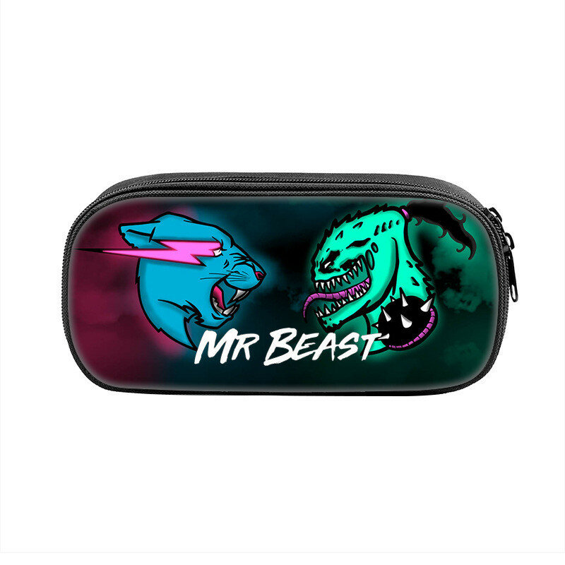 Печать образование молния слой канцелярия студент один мистер лев зверь хранение для и мешок подарок использование кот размер 4