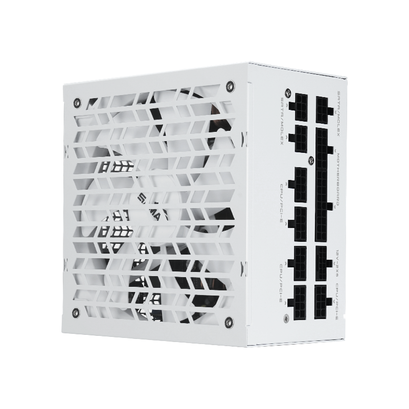 Блок питания Блоки питания/ Power Supply SAMA G1000 White (HAT-1000yzB1G), 1000W 80+ Gold (ATX, 3.1, PCIe 5.0, Full modular, 1x24(20+4)pin mesh 550mm, 2xCPU 8(4+4)pin 700mm, 3xPCIe*2 8(6+2)pin 600mm, 1x12VHPWR PCIe 5.1 12+4pin 600W 600mm, 4xSATA*3 450+150