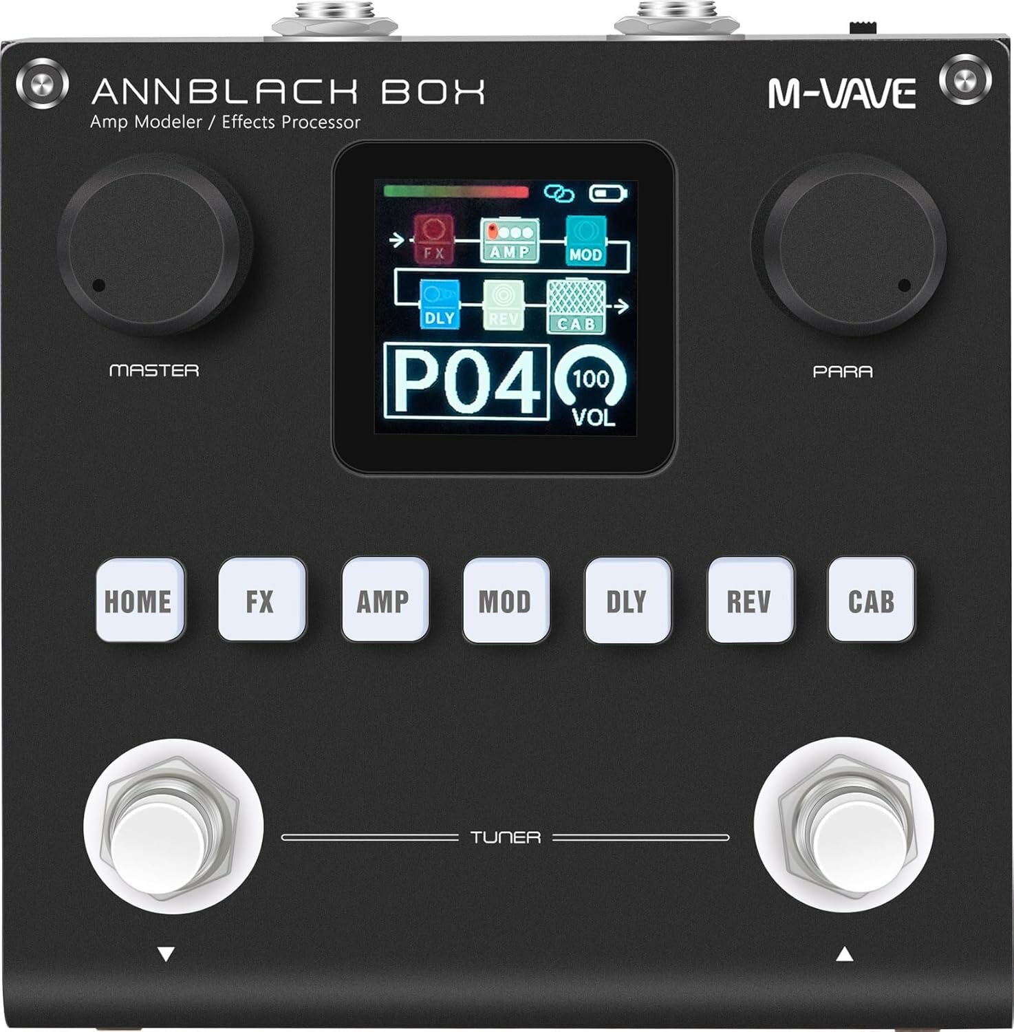 Гитарный процессор эффектов M-VAVE BLACK BOXнный перезаряжаемый аккумулятор ANNBLACH BOH