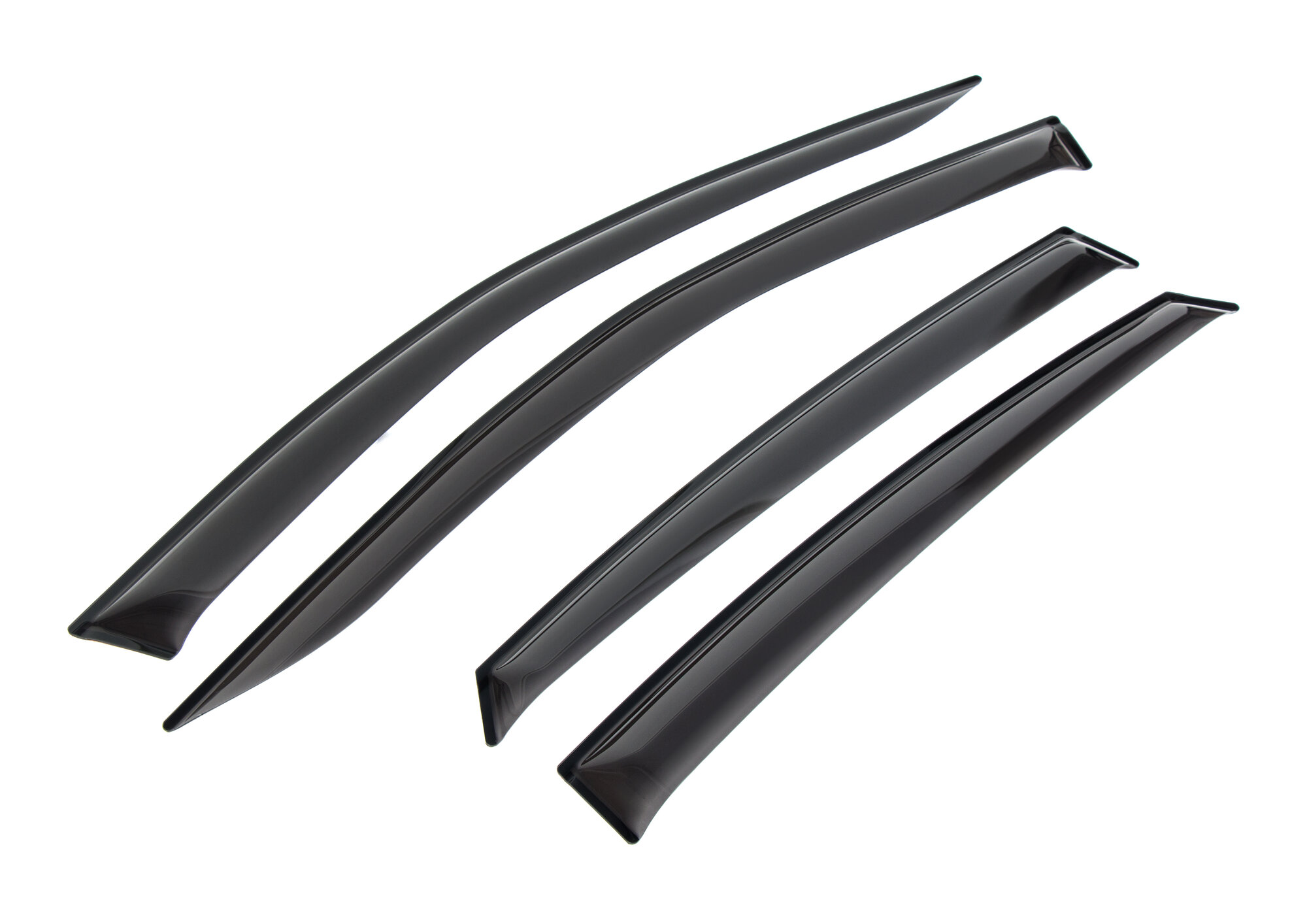 Дефлекторы окон для Jetour X70 2018-н. в, листовой ПММА, 4 шт.