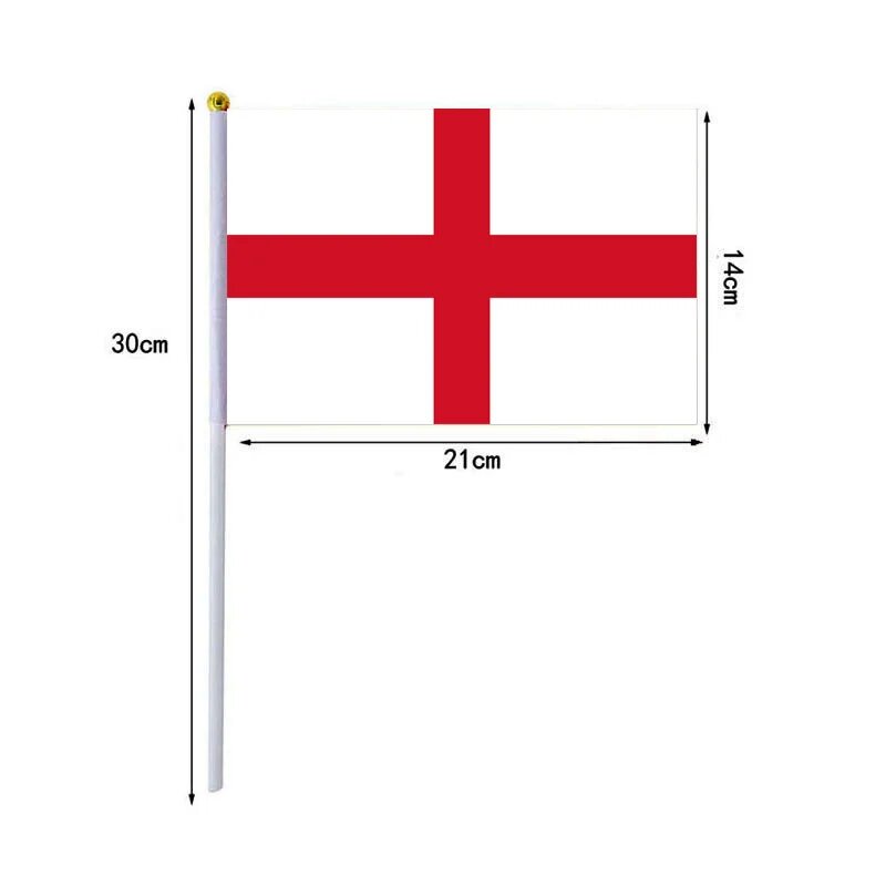 Флаги Англии 14х21 см, набор из 10 штук