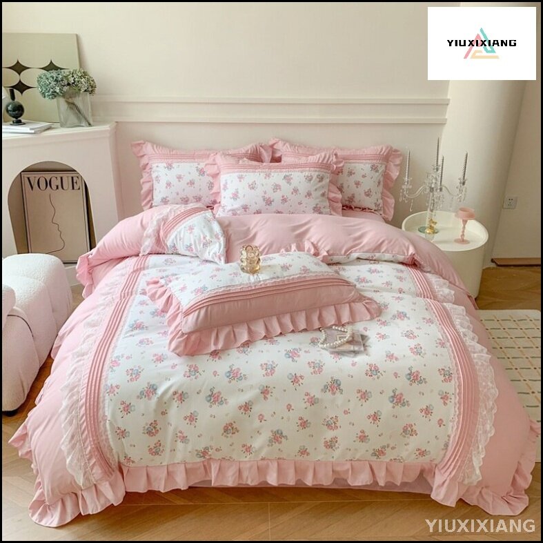 Эксклюзивный комплект постели Miss Deer Princess Wind с цветочным принтом из хлопка