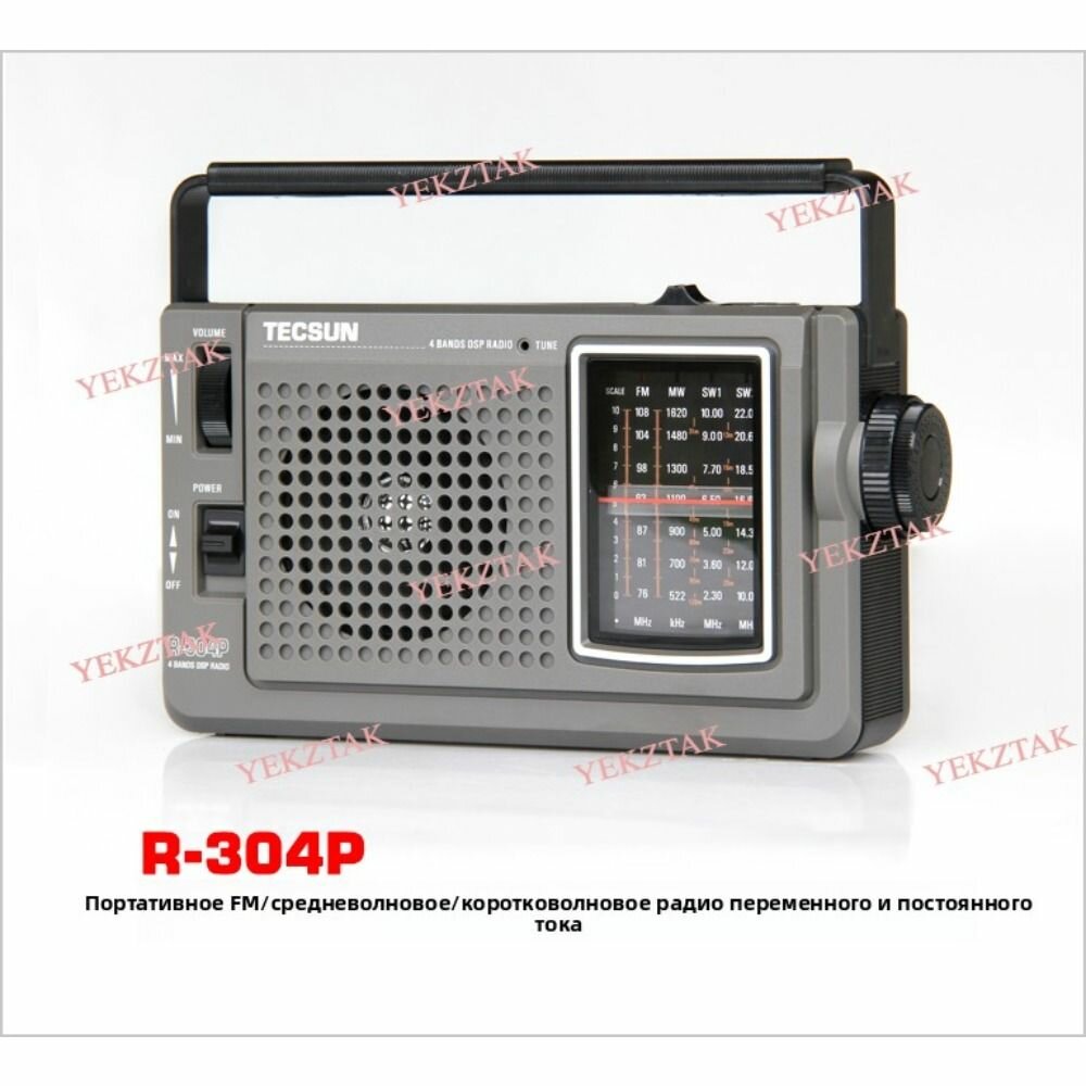 TECSUN R-304 R304P FM MW SW Радио цифровой приемник цифровой демодуляции, портативное радио, высокая чувствительность