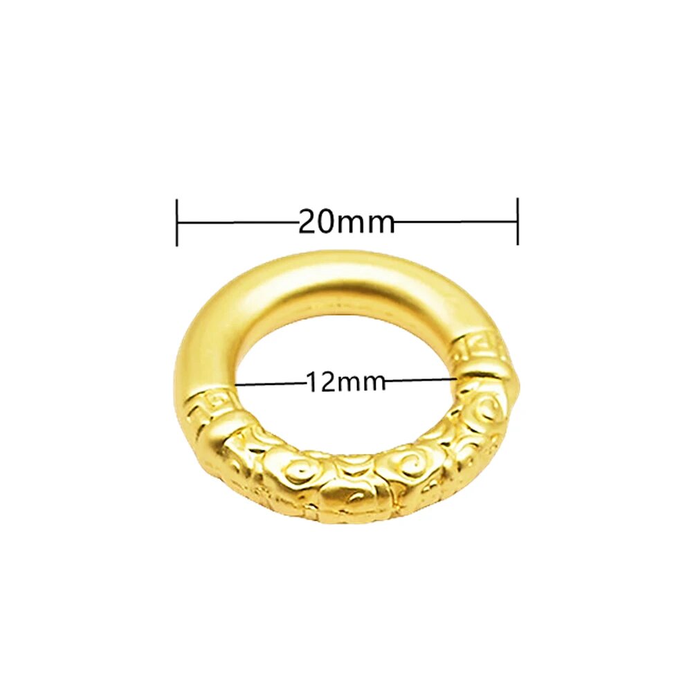 Круглый замок для бижутерии 20 мм, 18K Golden