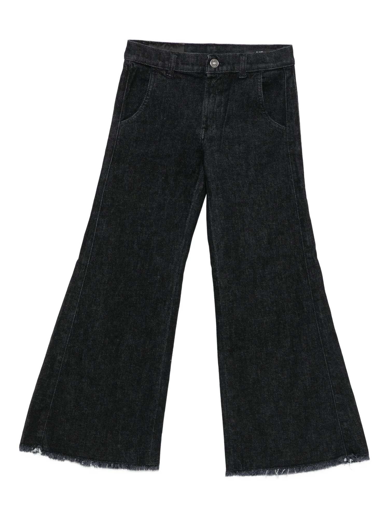 Брюки Frayed-hem flared trousers