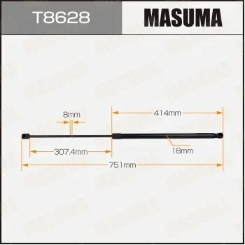 Упор газовый капота MASUMA, L 751mm (1/40)