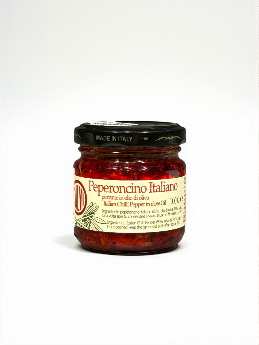 Перец острый в оливковом Масле Peperoncino Italiano 100 гр. Италия