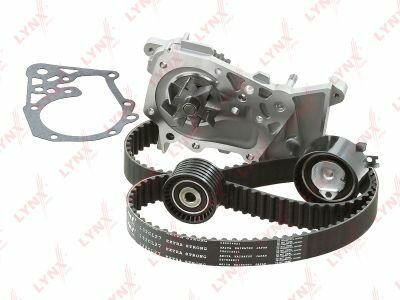 LYNXauto Комплект ремня ГРМ с водяным насосом (усиленный ремень) ниссан террано / NISSAN TERRANO 2014- , рено дастер / RENAULT DUSTER 2011-2015 PW1357