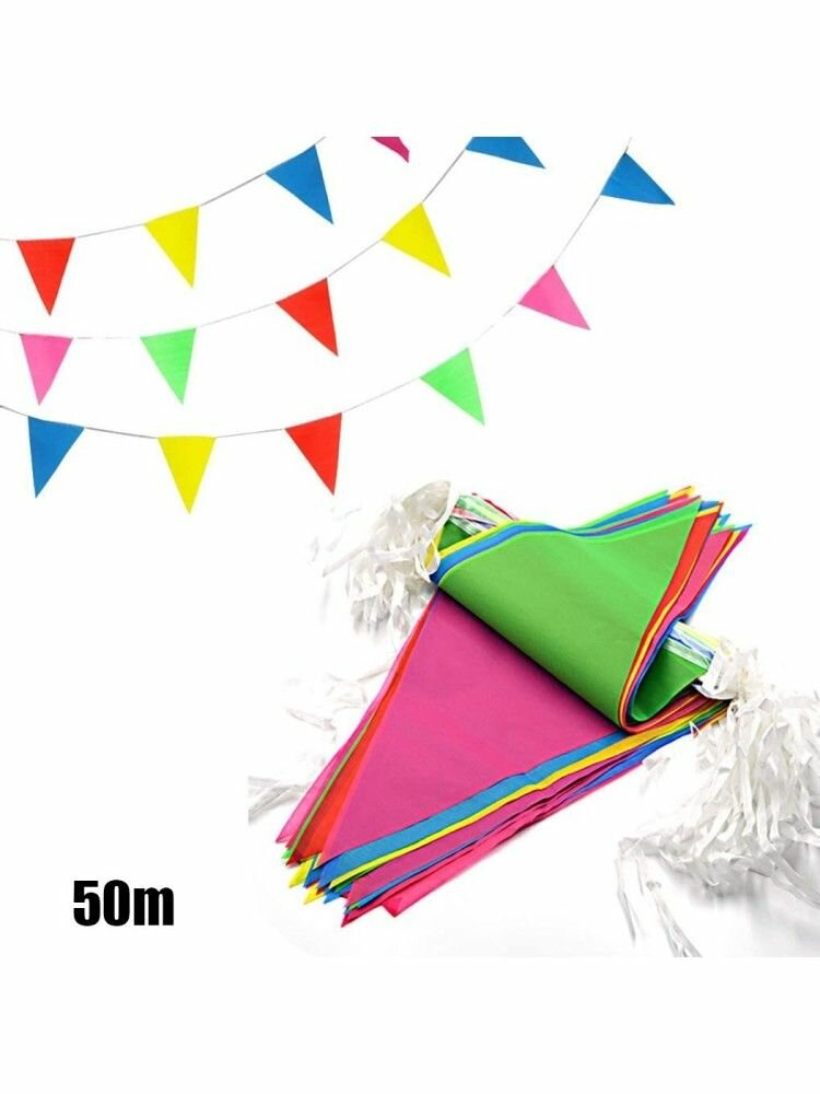 Треугольный флаг из ткани