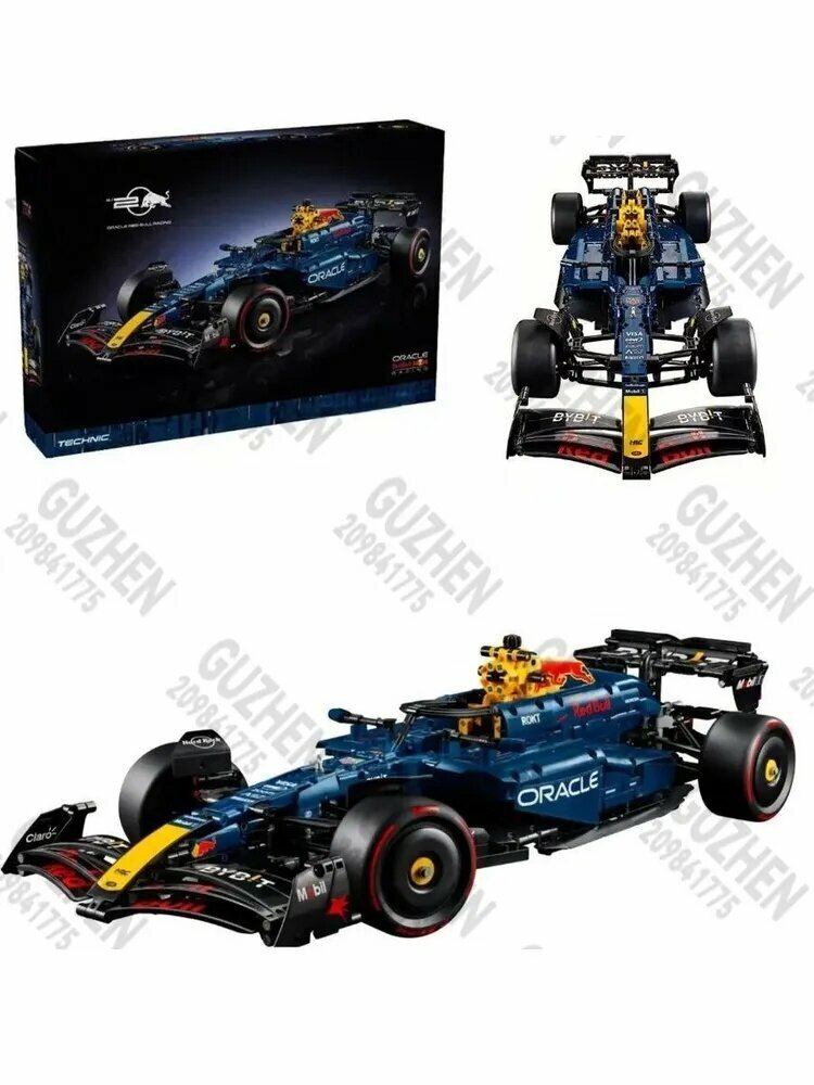 Конструктор Техник " Рэд Бул Формула 1 " Oracle Red Bull Racing RB20 F1 Car " детали:1639, Гоночная машина, совместим с другими конструкторами, подарок для Мальчиков и Девочек