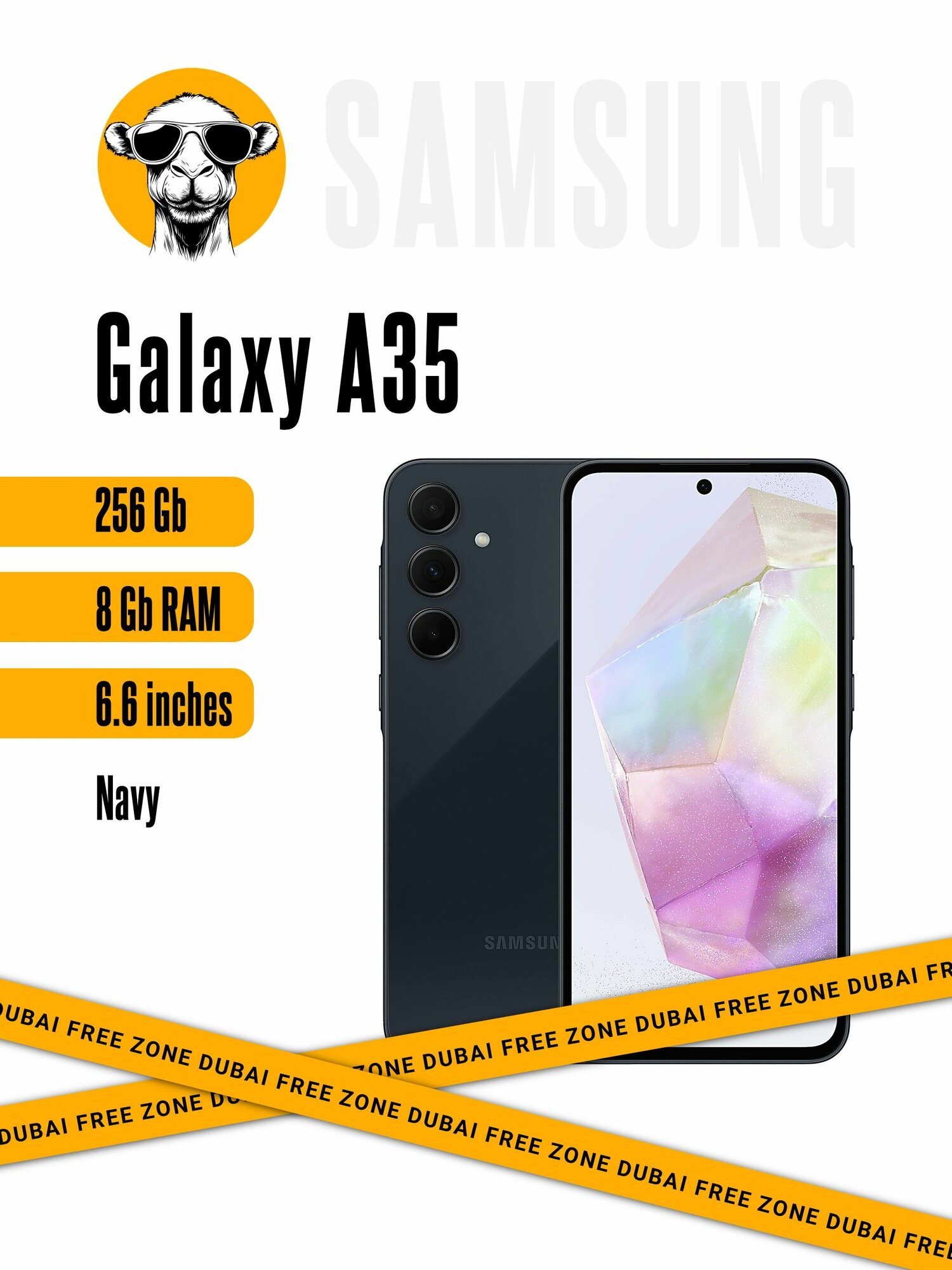 Смартфон Samsung Galaxy A35 8/256Gb Navy/Tемно-синий