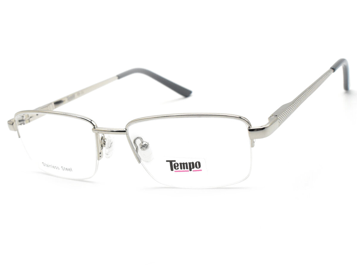 Оправа для очков Tempo 3283 C02 пол Мужской форма оправы Прямоугольная цвет оправы Серебряный