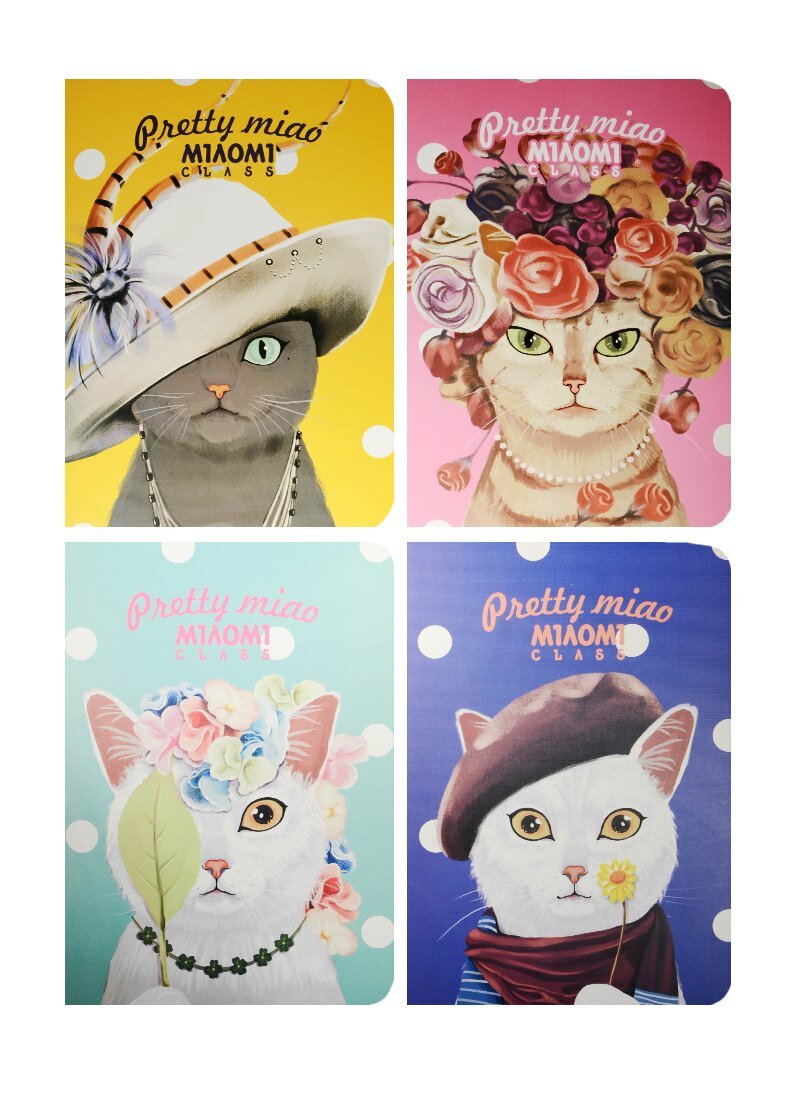 Тетрадь общая «Pretty Cat» в ассортименте, 40 листов в линейку, В5 - Languo