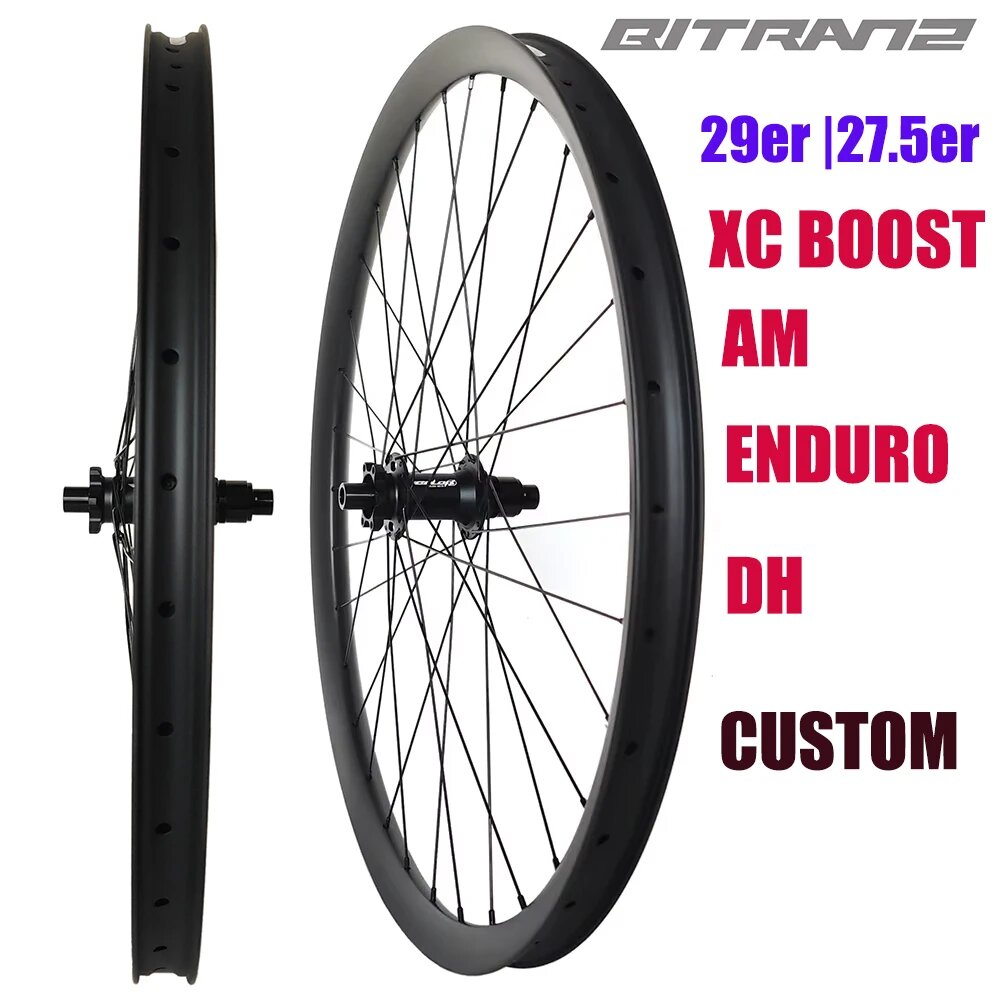 Велосипедные колеса BITRANZ Goldix M370 HG XD MS 29er 39x27, 6 bolts hubs, XD, 28 holes, UD matte