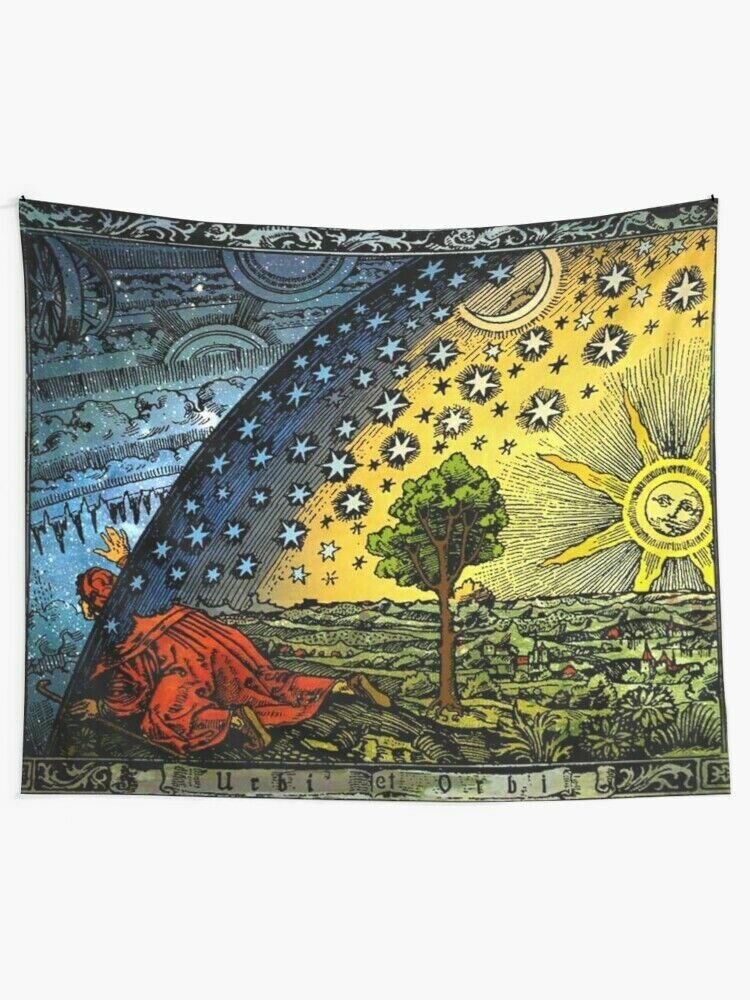 Гобелен фламмарион гравюра стена астрономия