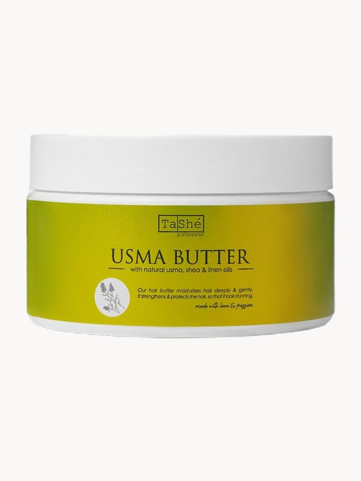 Tashe Маска крем для волос с маслом усьмы увлажняющая восстанавливающая, 300 мл