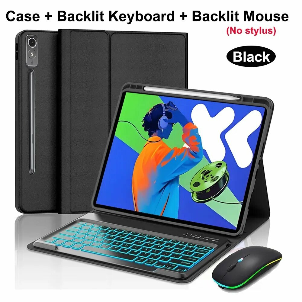 Чехол для Lenovo Xiaoxin Pad Pro 12,7 дюймов 2025, чехол-клавиатура Bluetooth для Lenovo Idea Tab Pro 12,7 (TB373FU/TB375FC)