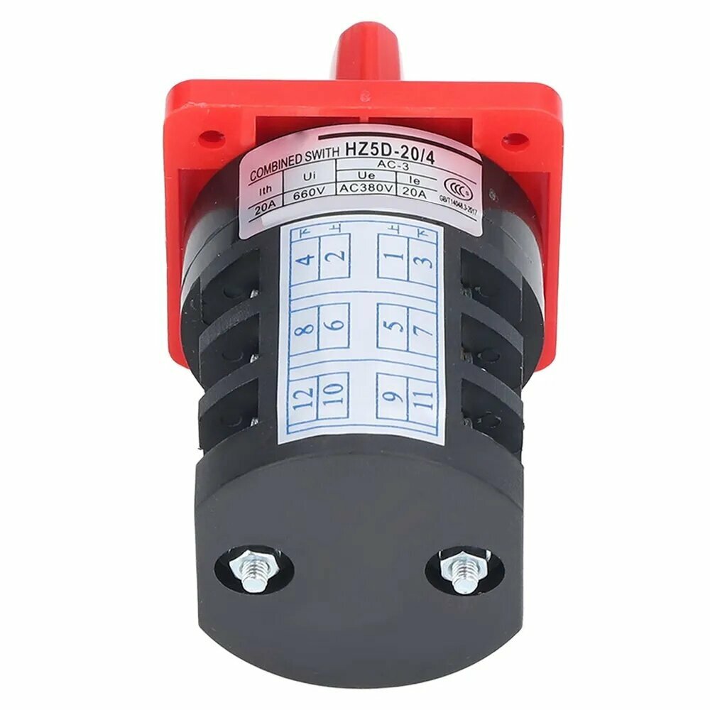 Поворотный 3-полюсный переключатель BERM для управления питанием 380В