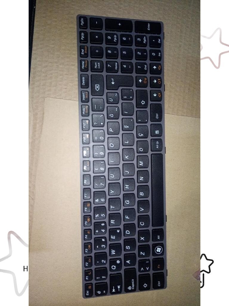 Клавиатура для Ноутбука Lenovo LenovoZ580 / Z585 раскладка - турецкая, черная (25202510)