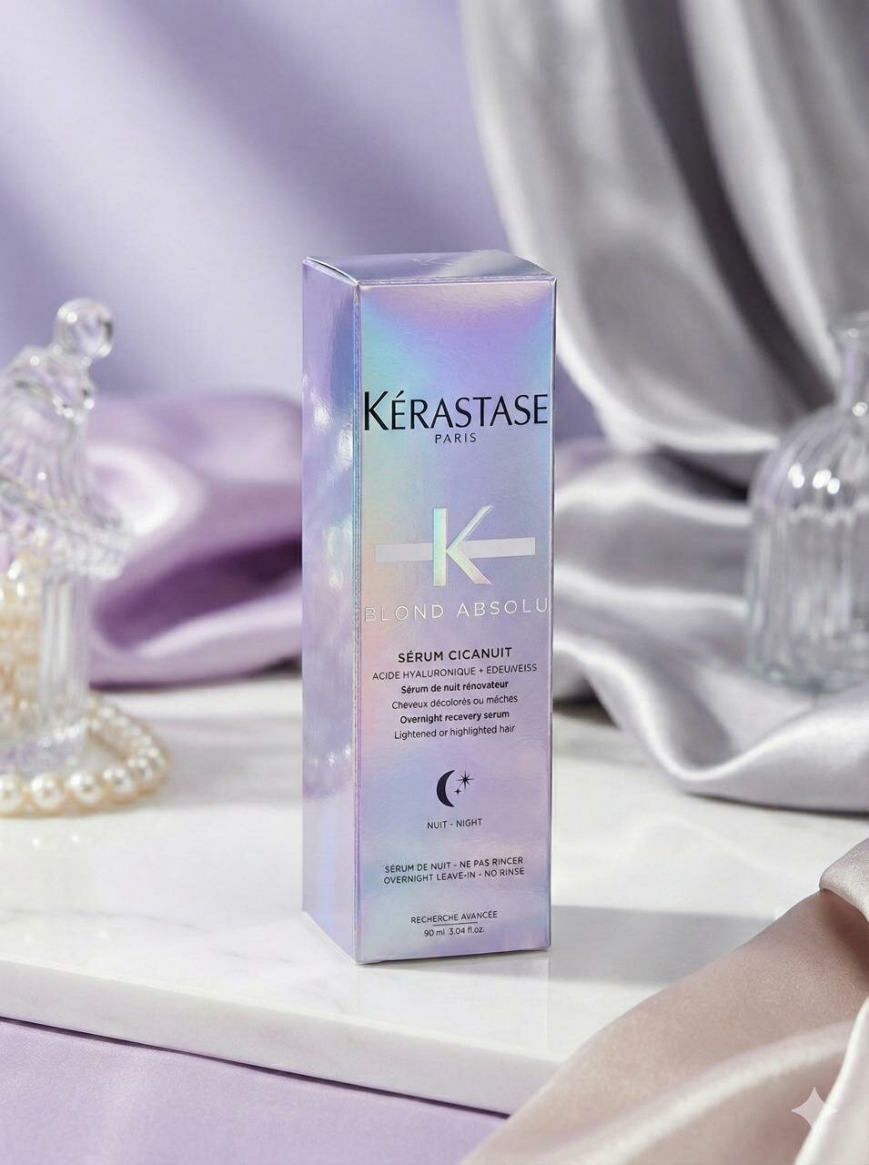 Kerastase Сыворотка для волос ночная, несмываемая Blond Absolu Serum Cicanuit, 90 мл Франция