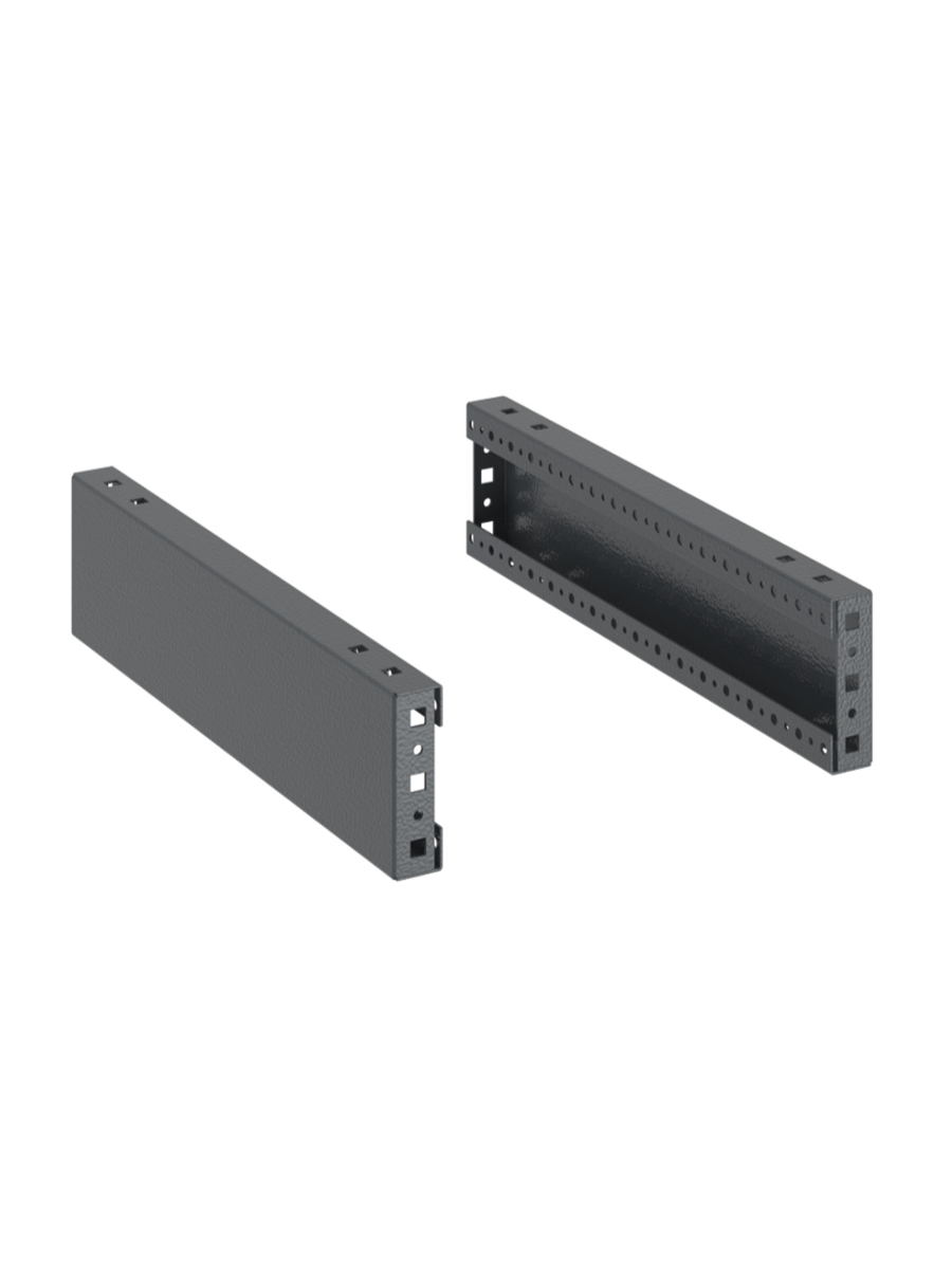 Панели цоколя DKC для корпусов CQE CQE N, ШхГ 600 мм, В100 мм, RAL7011, черный, комплект 2 шт. 1 КМП R5NFP60