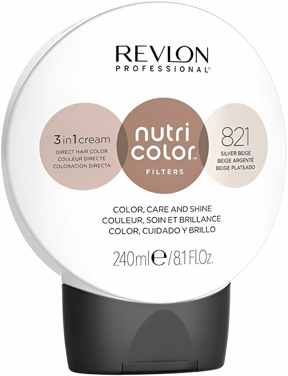 Краска для волос Revlon Nutri Color, без аммиака, серебристо-бежевый, 240 мл