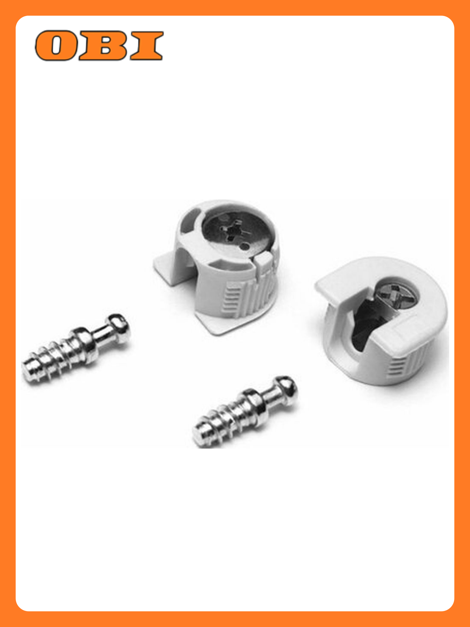 Эксцентриковая стяжка Tech-Krep белая D20мм (2 шт)