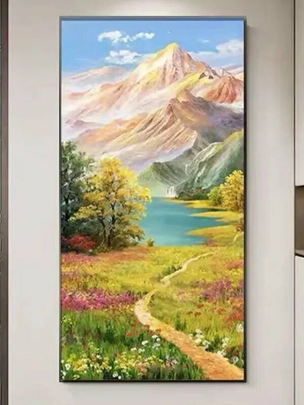 Набор для вышивания крестом 11CT, канва 60x110 см / готовая вышивка 50x100 см