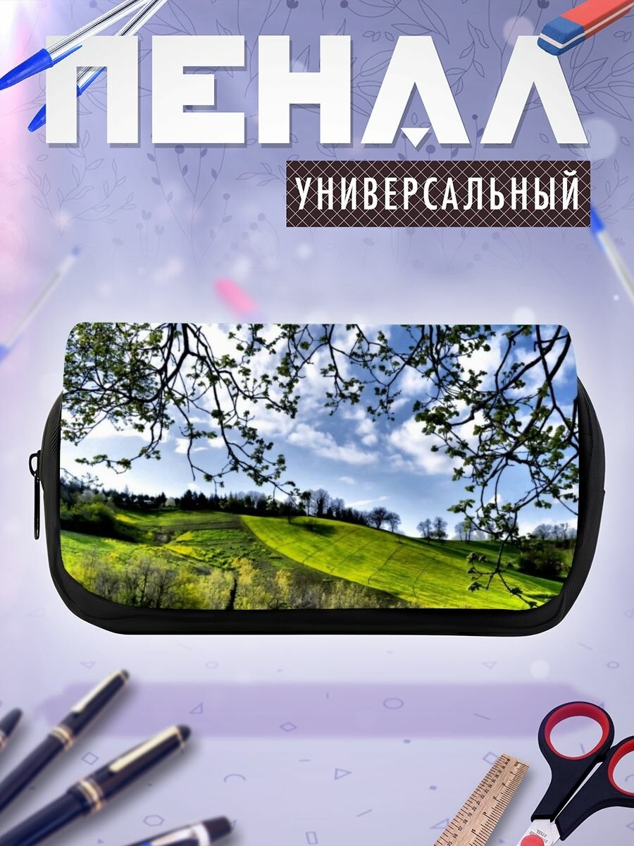 Школьный пенал весна природа
