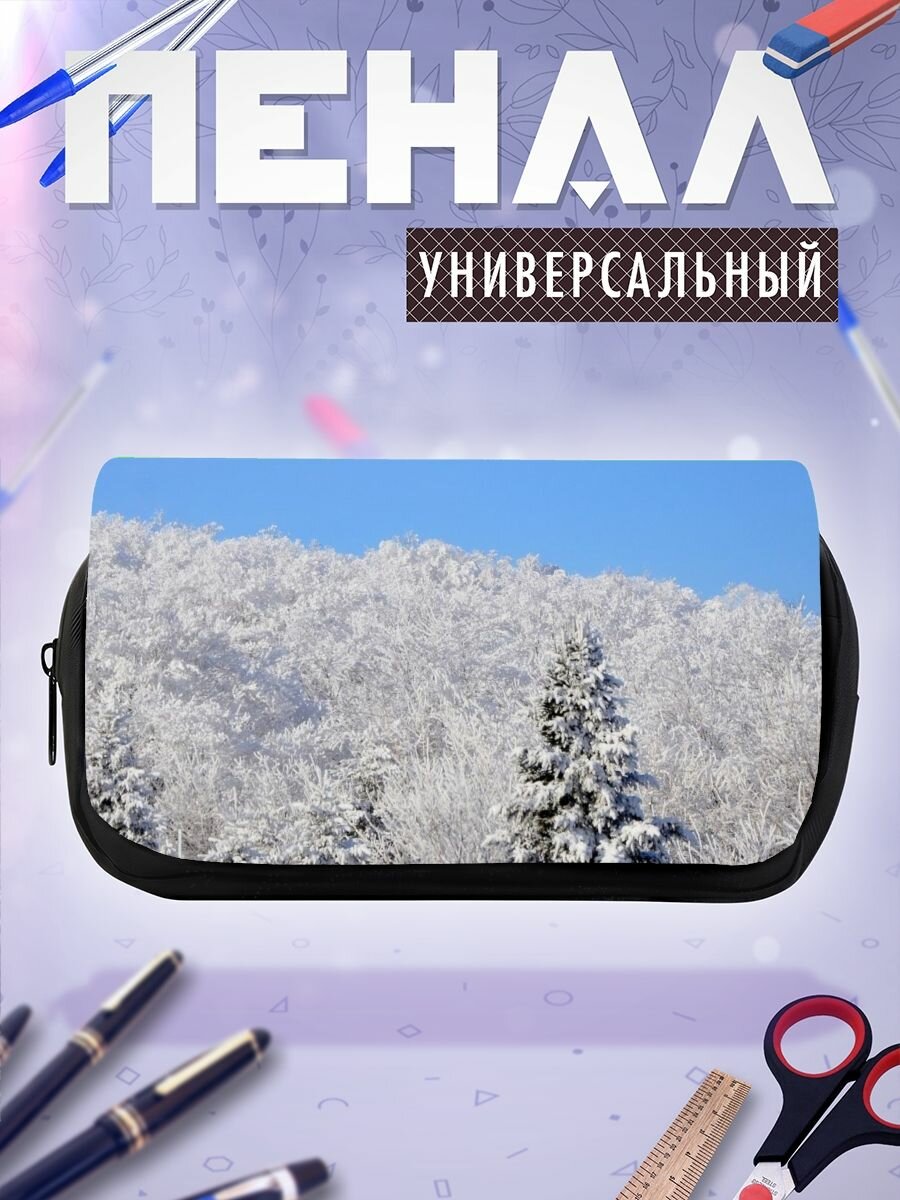 Школьный пенал зима ель