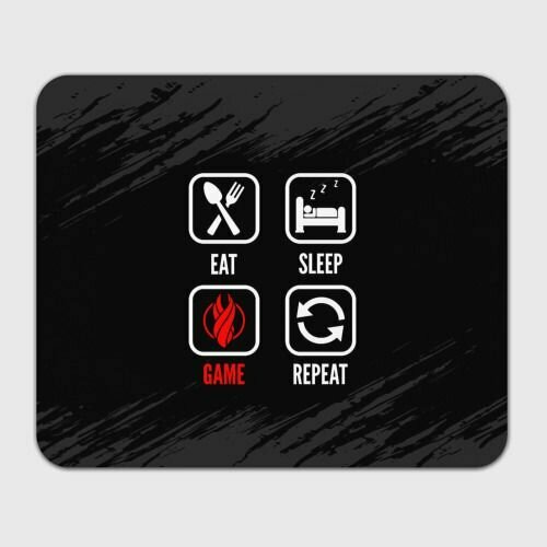Eat, sleep, Dead Space, repeat Коврик для мыши