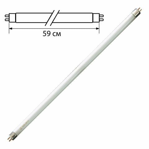 25 шт. Лампа люминесцентная OSRAM L18/765, 18 Вт, цоколь G13, в виде трубки, длина 59 см, днев. белый свет