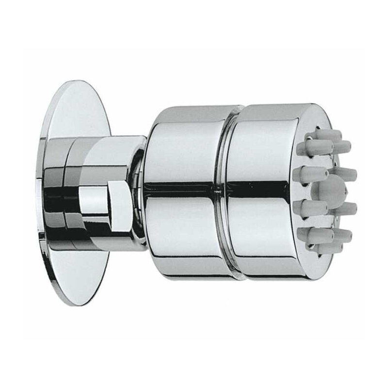 Боковая форсунка для душа Bossini Tondo-Gom, поворотная, струя «моросящий дождь», самоочищающаяся, хром I00137.030