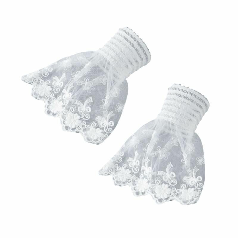 Декоративные манжеты для свитера, - цветок бабочки