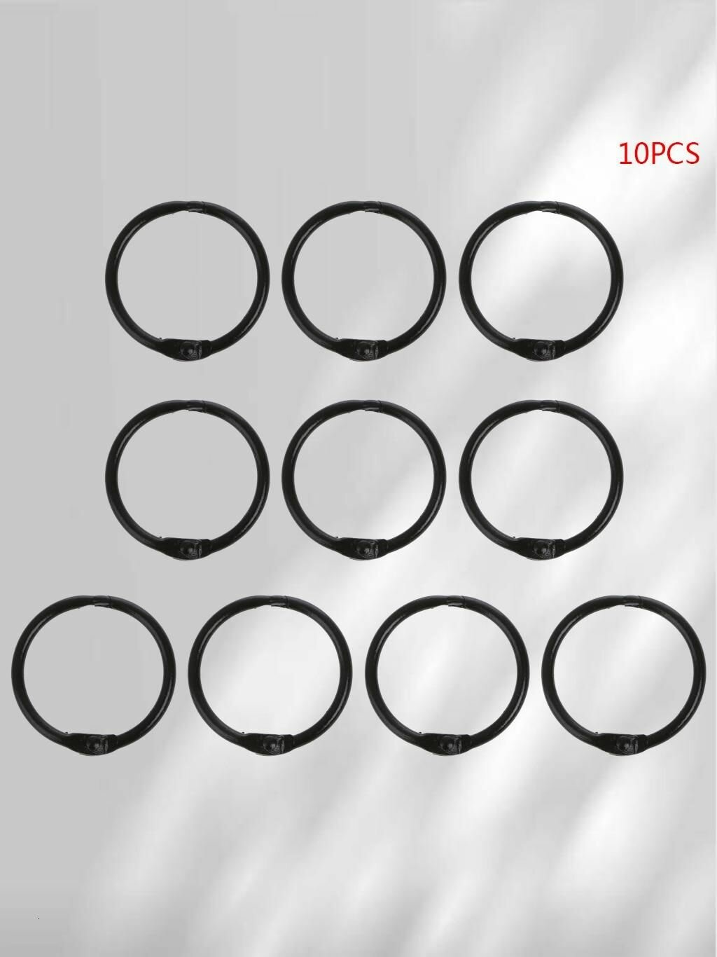 Металлические кольца для переплета, Черный